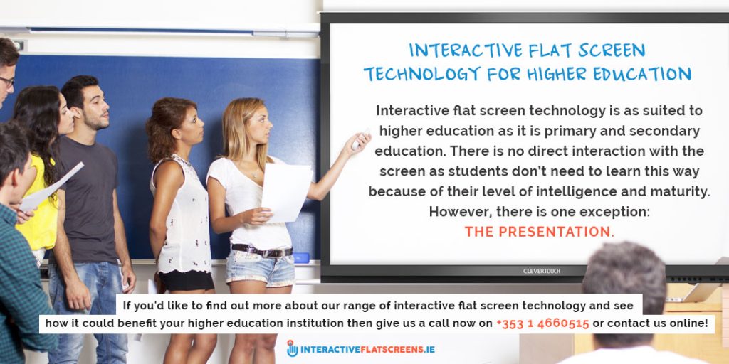 Interactive Flat Screen Technology and Higher Education