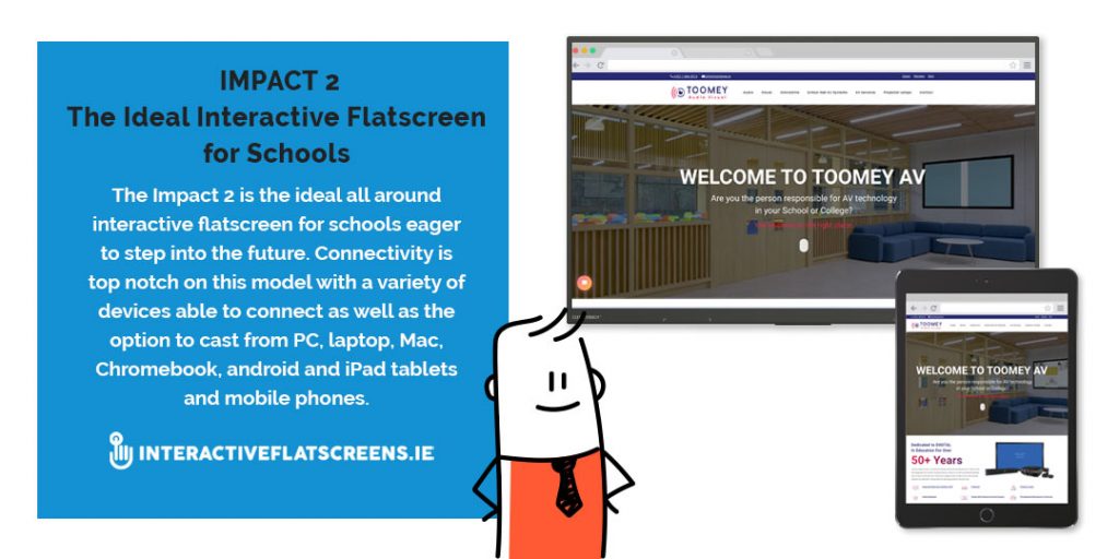 The New Clevertouch 75” Impact Gen 2 Interactive Panel